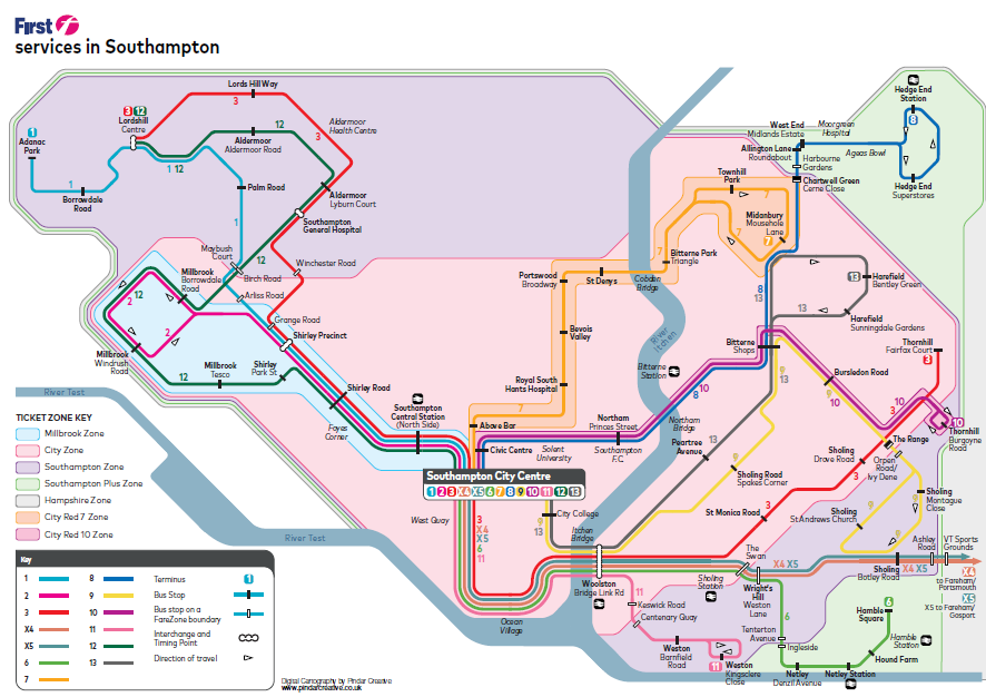 Southampton Bus Update: Bluestar 17 timetable / First booklet ...