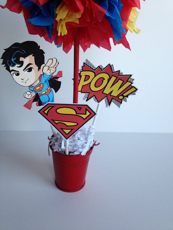 113 ideas para decorar una Fiesta de Superman