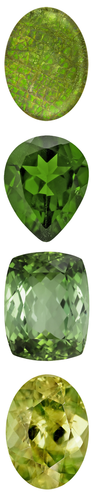 ForgetMeNot: green precious stones