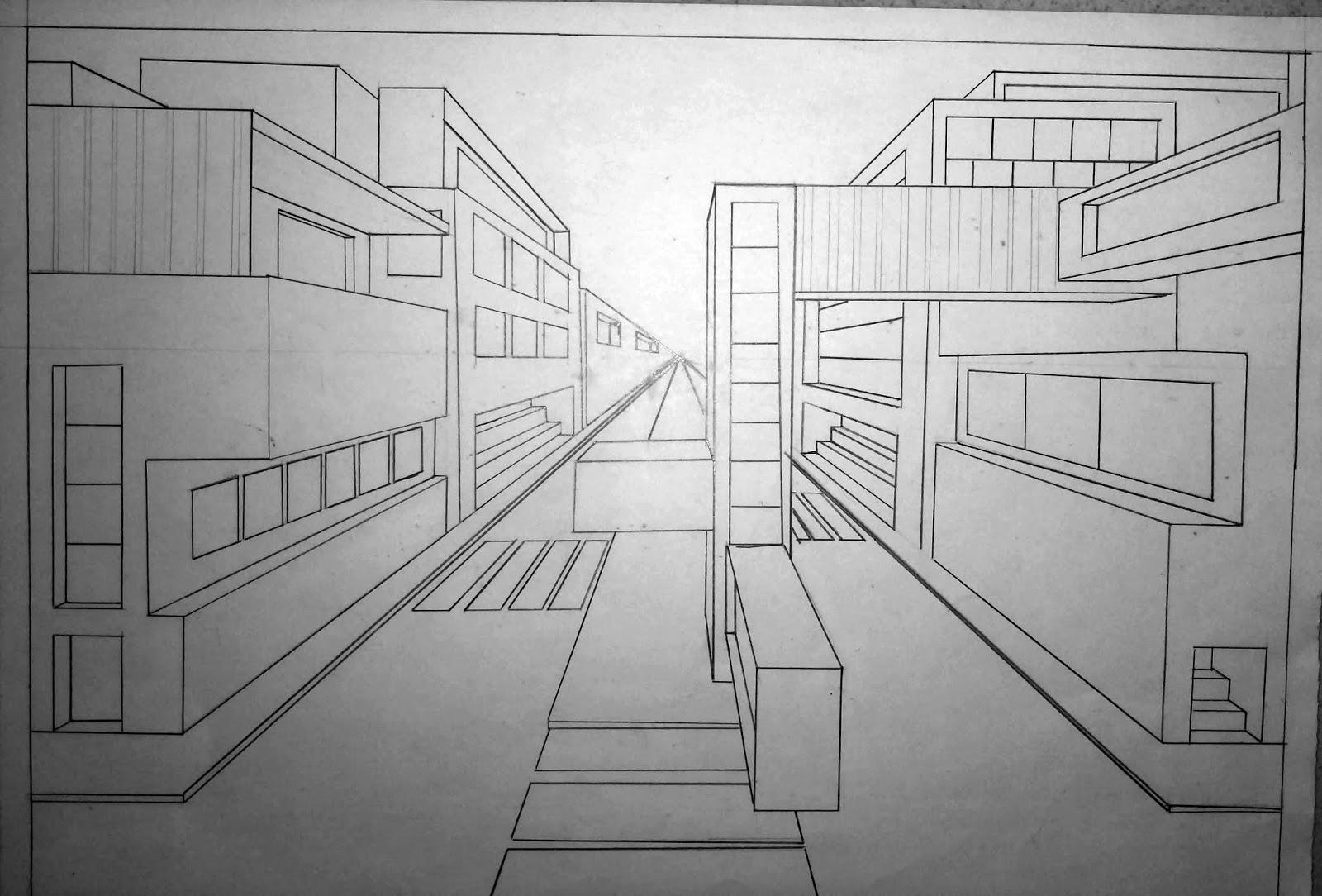 blo9ART: Perspetiva Cónica - Perspetiva Frontal com 1 Ponto de Fuga blo9ART: Perspetiva Cónica - Perspetiva Frontal com 1 Ponto de Fuga