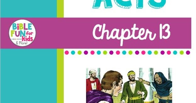 Acts Chapter 13 | Bible Fun For Kids