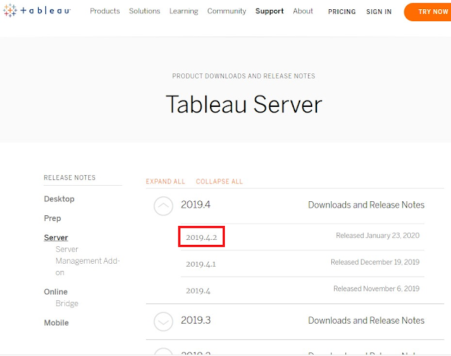 Brad Chen's Developer Blog: Tableau Server 2019.4.2 Installation安裝