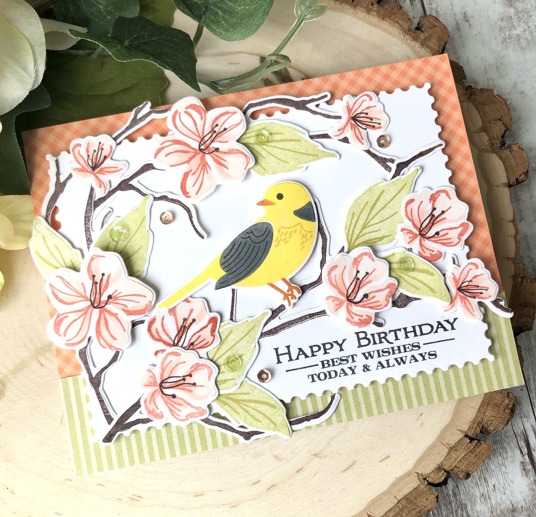 The Queen's Scene: Spring Blossoms Birthday Cards - CTD630