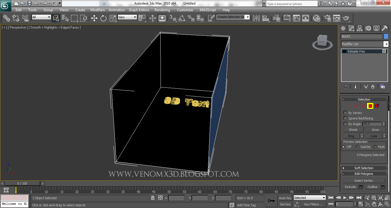 V3N0M's - 2D and 3D art: 3D Text Simple Rendering