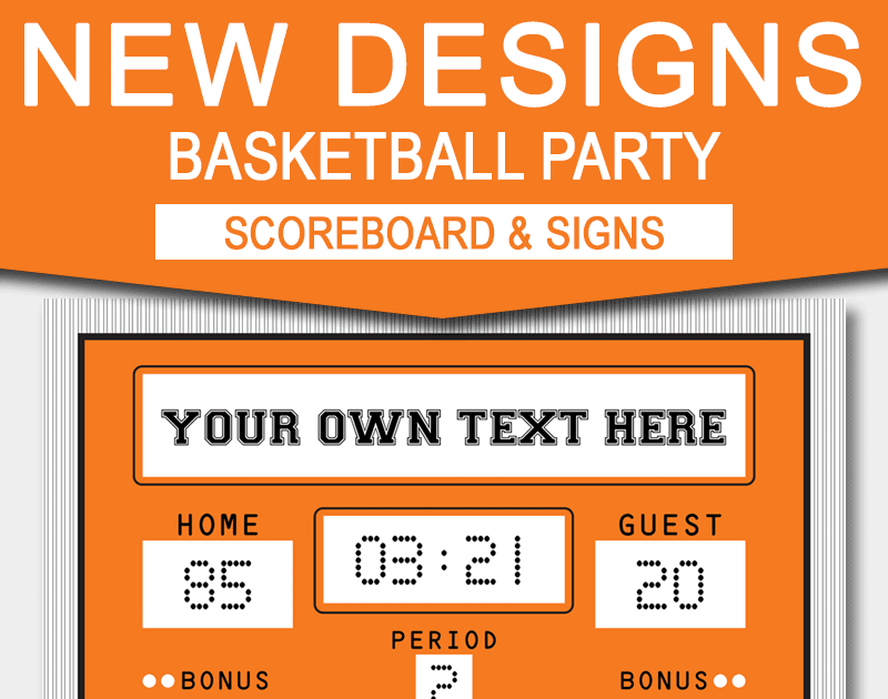 Basketball Scoreboard Template - Collage Template