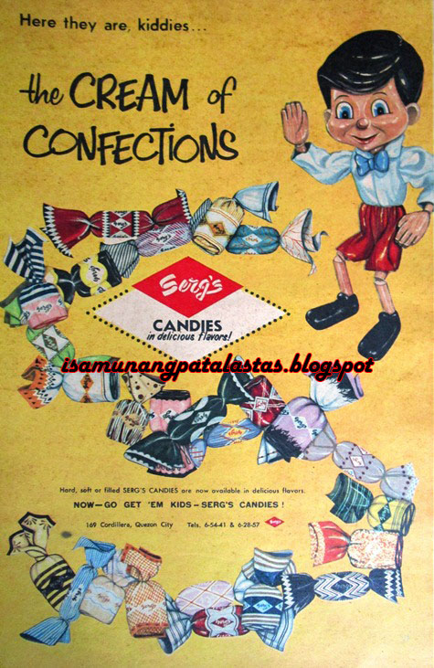 ISA MUNANG PATALASTAS: 240. Brand Stories: SERG’S CHOCOLATE PRODUCTS, 1954
