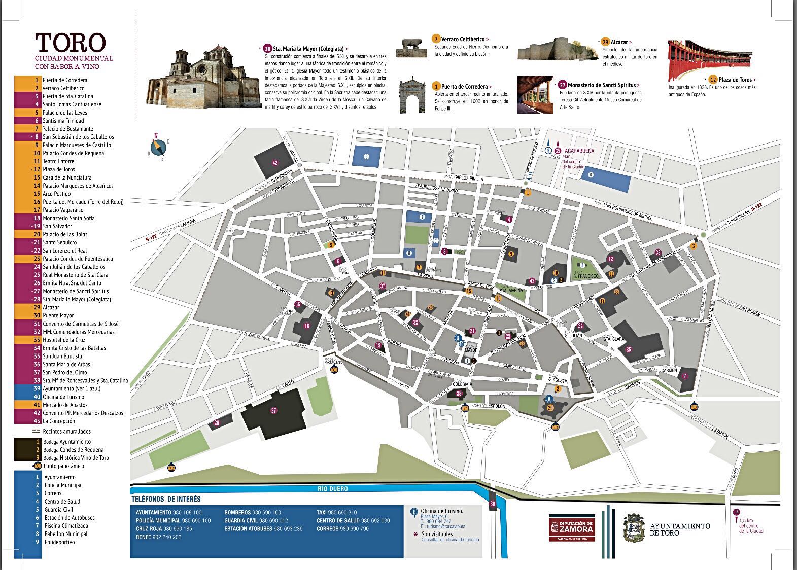 Mapas y planos de Toro - Conmimochilacuestas