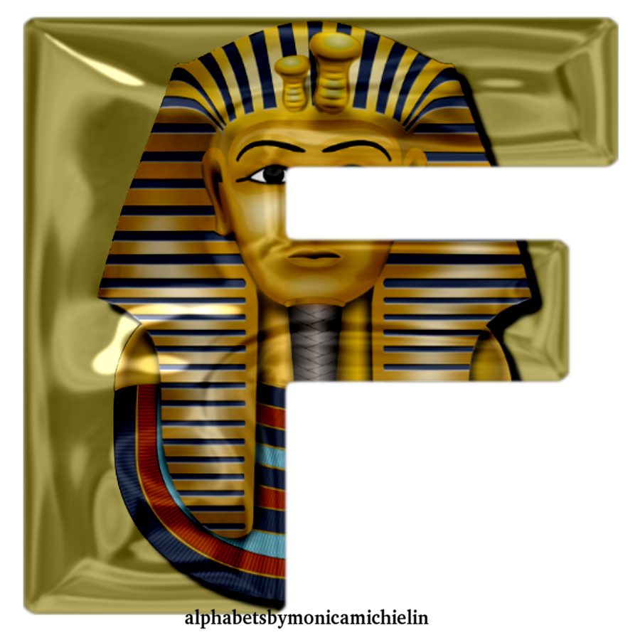 M. Michielin Alphabets: 3-EGYPT PHARAOH ALPHABET PNG, ALFABETO FARAÓ ...