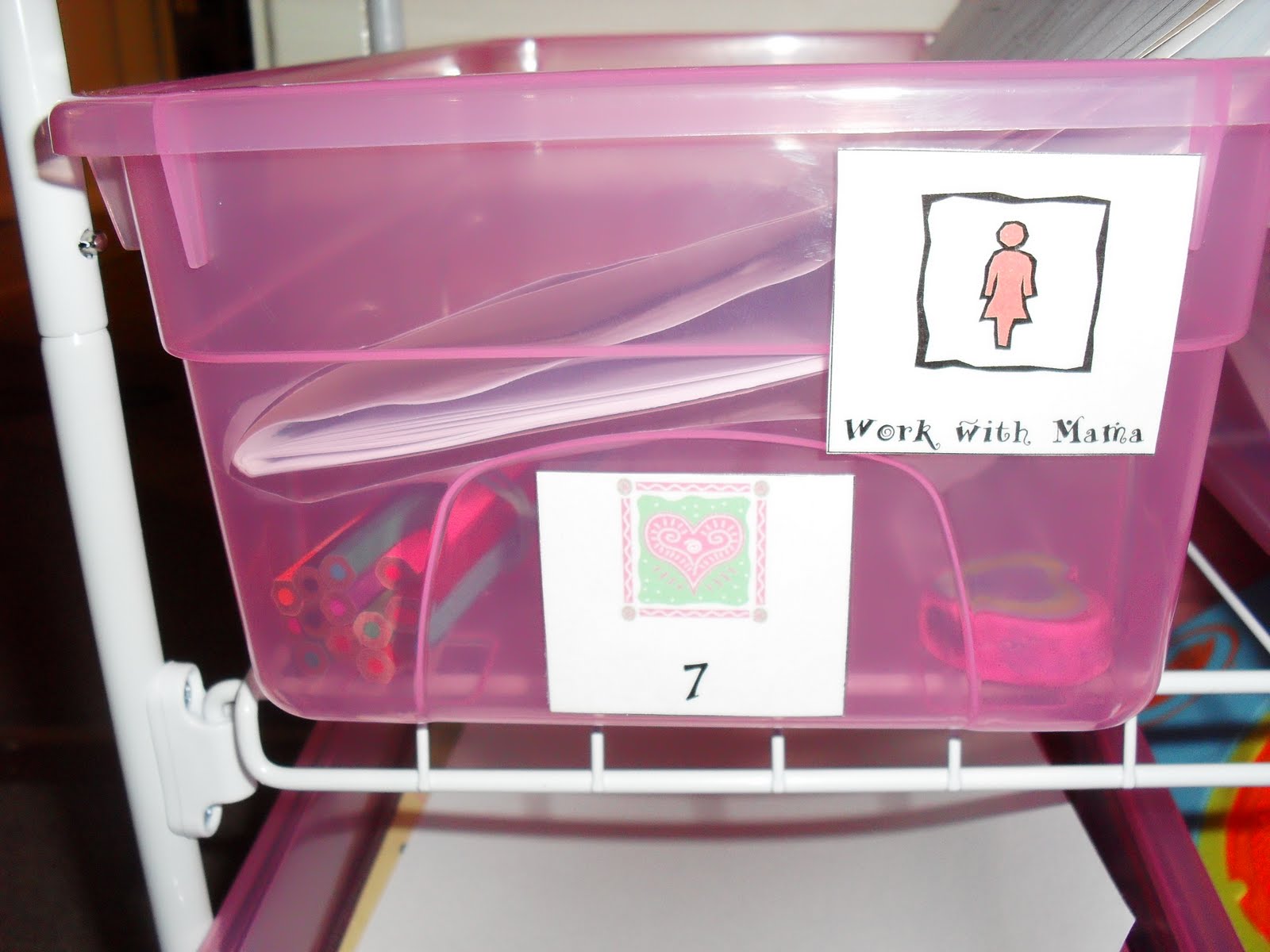 a muslim homeschool: Introducing workboxes with preschoolers