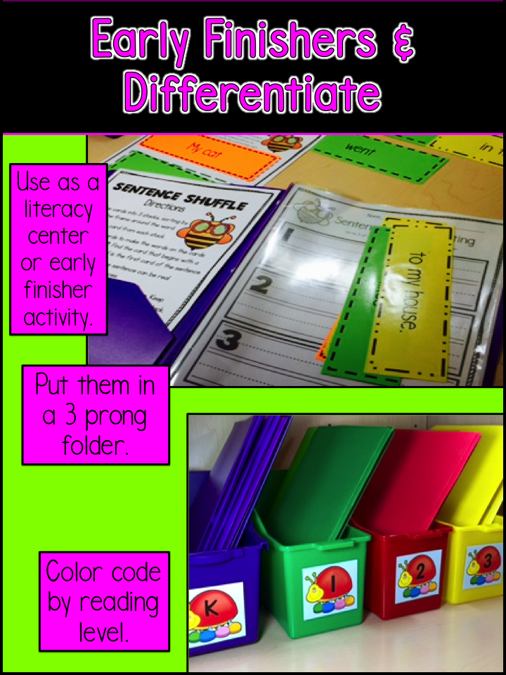 Fluency Center: Sentence Shuffle | Teach123