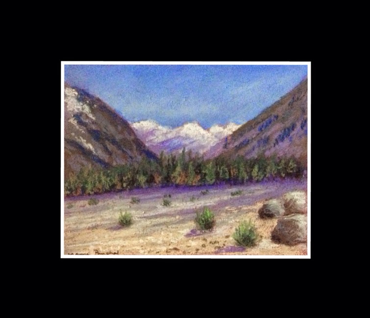 Paintings and Drawings by Manju Panchal: Soft Pastel painting of Leh ...