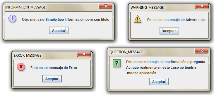 CoDejaVu: Ejemplo JOptionPane