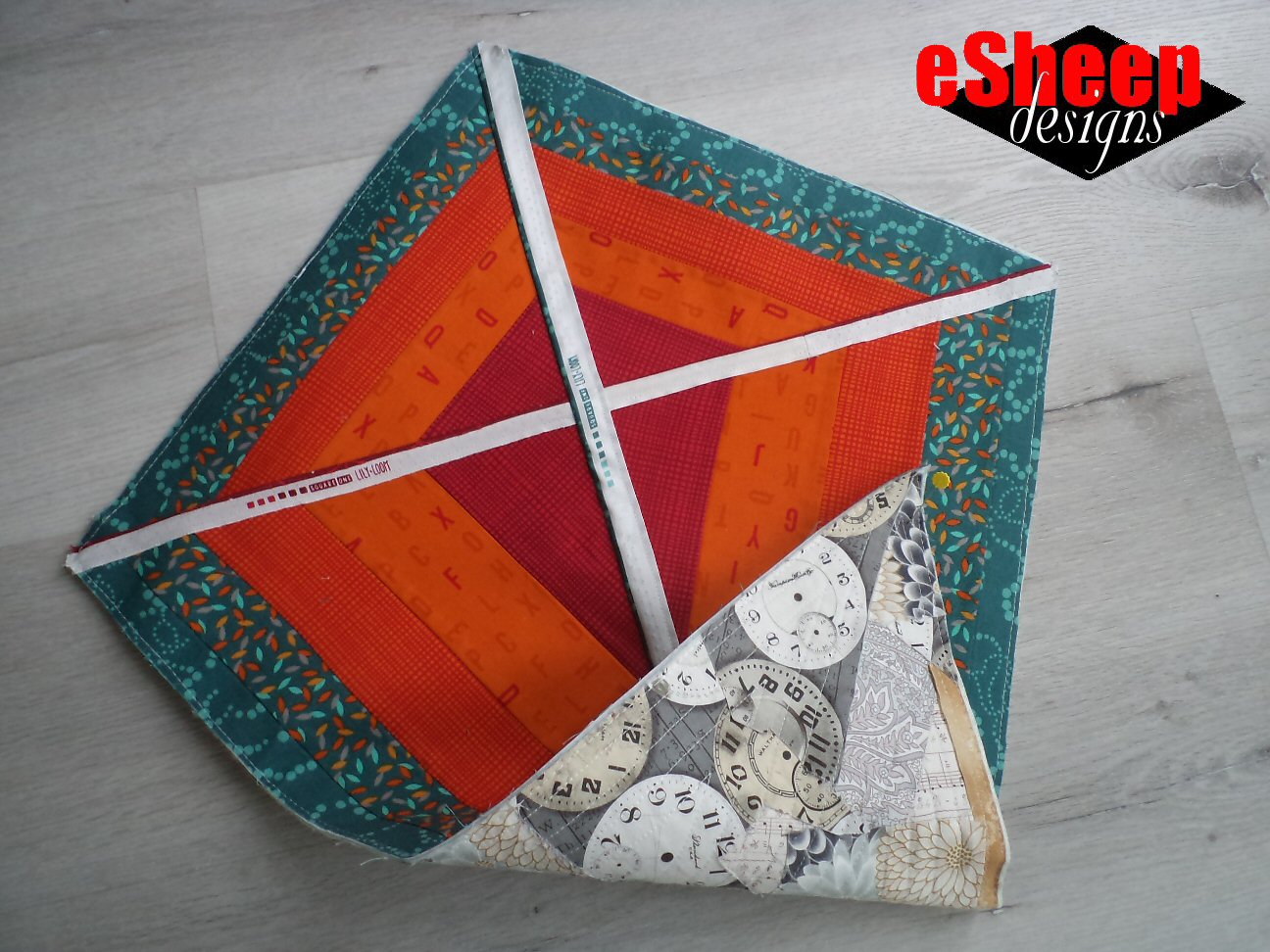 eSheep Designs: Quasi-Tutorial: Sew a Hanging Fabric Kite — 3 Ways [Pt 2]