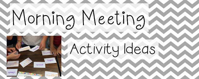 Morning Meeting - Part 4 - Activity - Team J's Classroom Fun