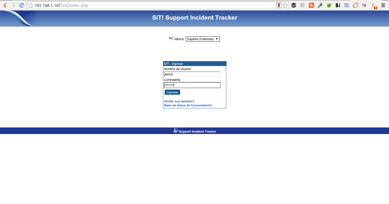 Como instalar Support Incident Tracker ~ videoJuegos y Open Source