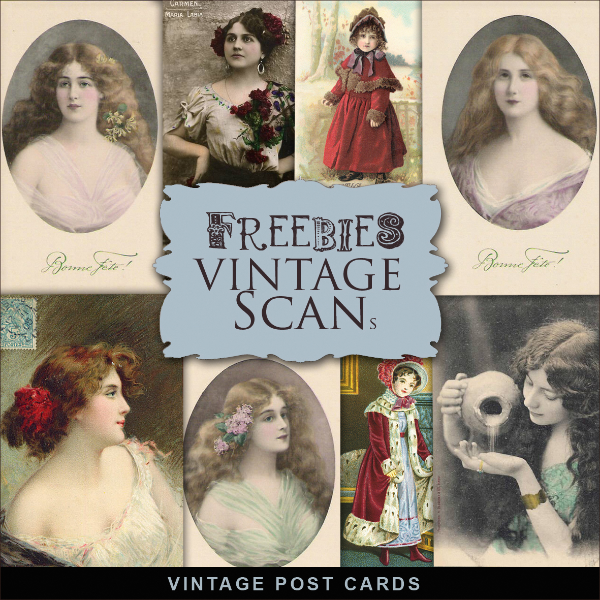 New Kit of Freebies Vintage Post Cards:Far Far Hill - Free database of ...