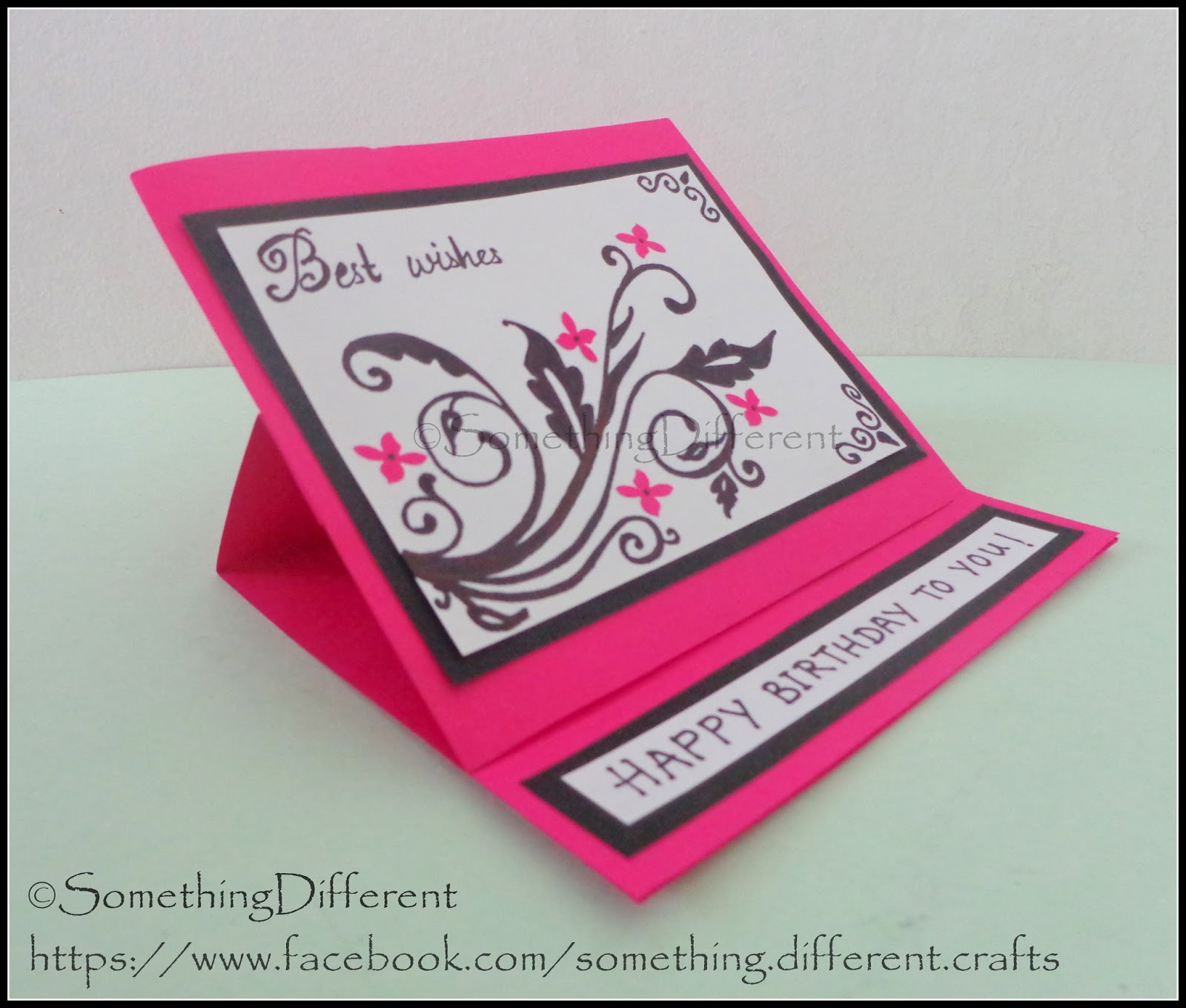 Something Different: Tutorial : An easel greeting card