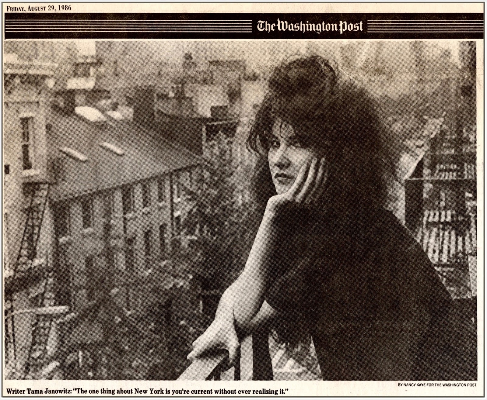 JILL ABRAMS: TAMA JANOWITZ'S ICONIC "SLAVES OF NEW YORK" - 30 YR ...