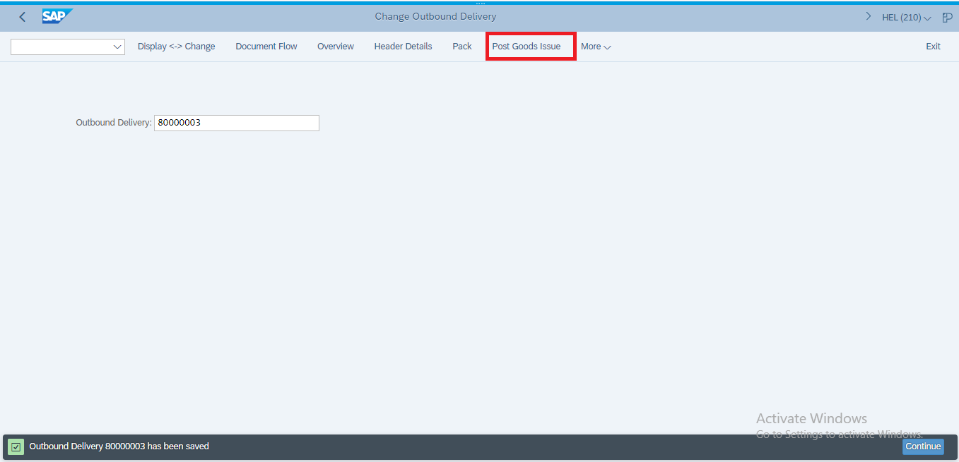 Step : 12 Post Goods Issue | Tech6Sense