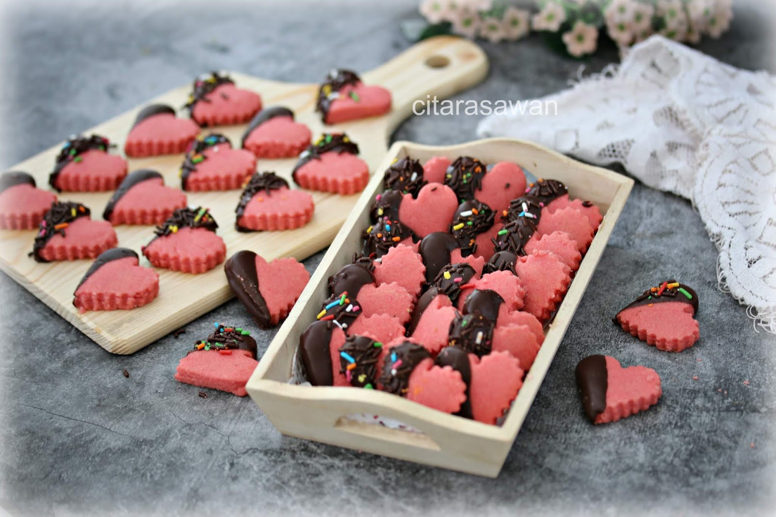 Biskut Sagu Strawberry ~ Resepi Terbaik