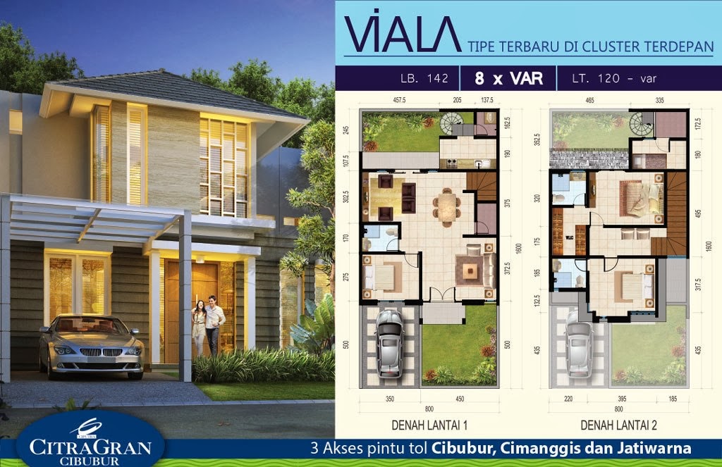 Citra Gran Cibubur: Rumah Cluster Spring Lake CitraGran Cibubur