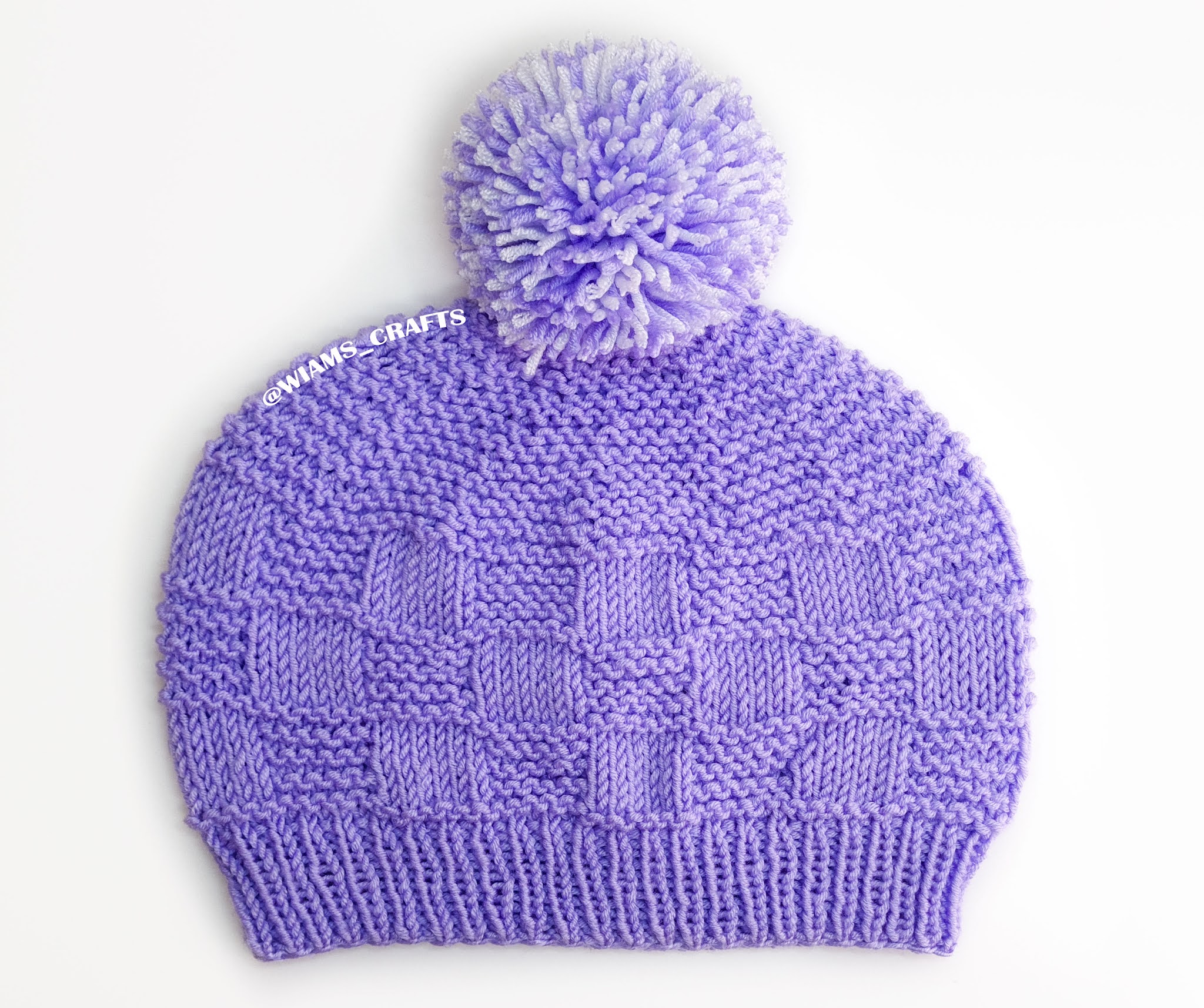 Simple Checkered Beanie ~ Wiam's Crafts