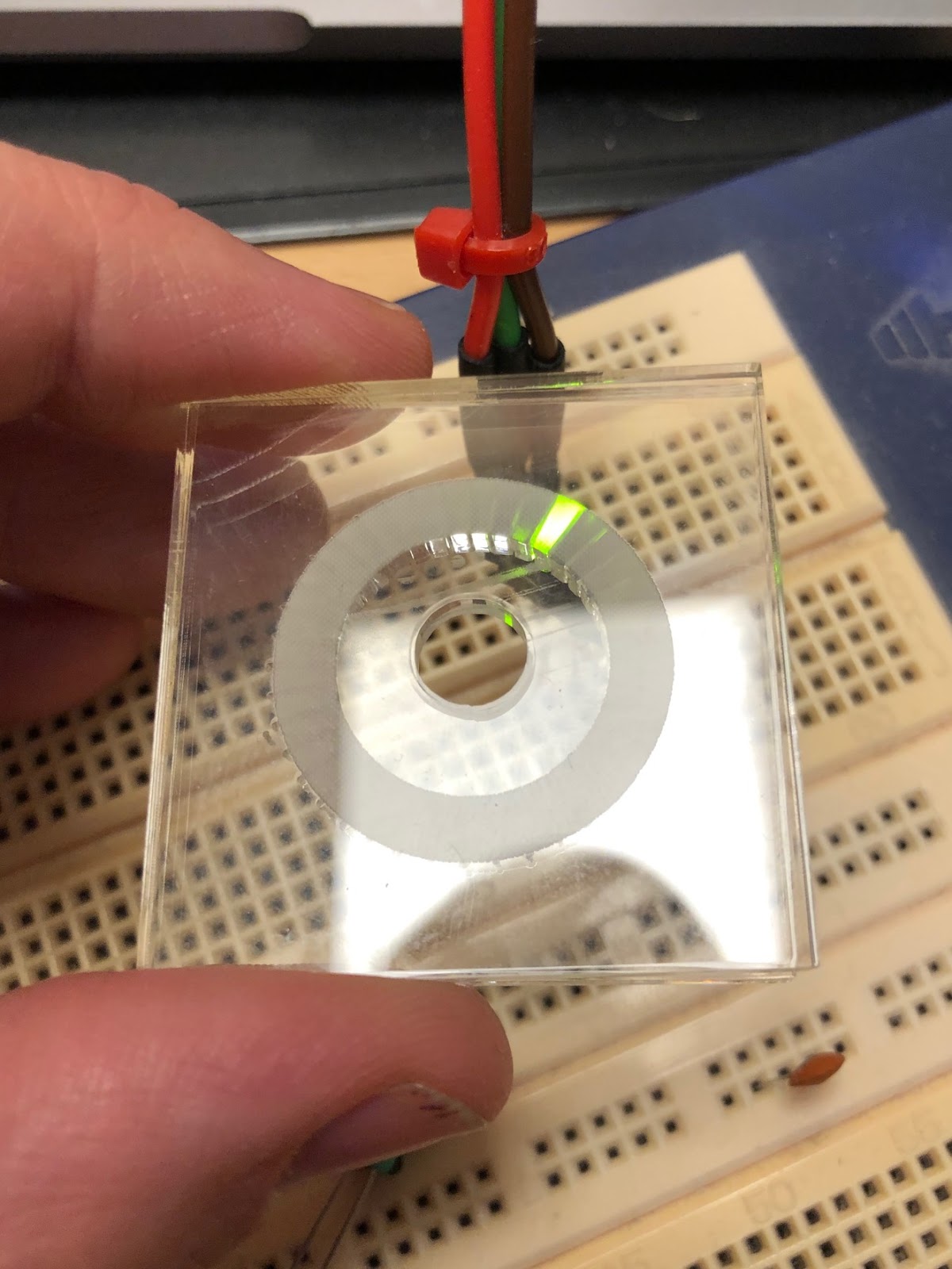 A to Synth: LED dial light pipes