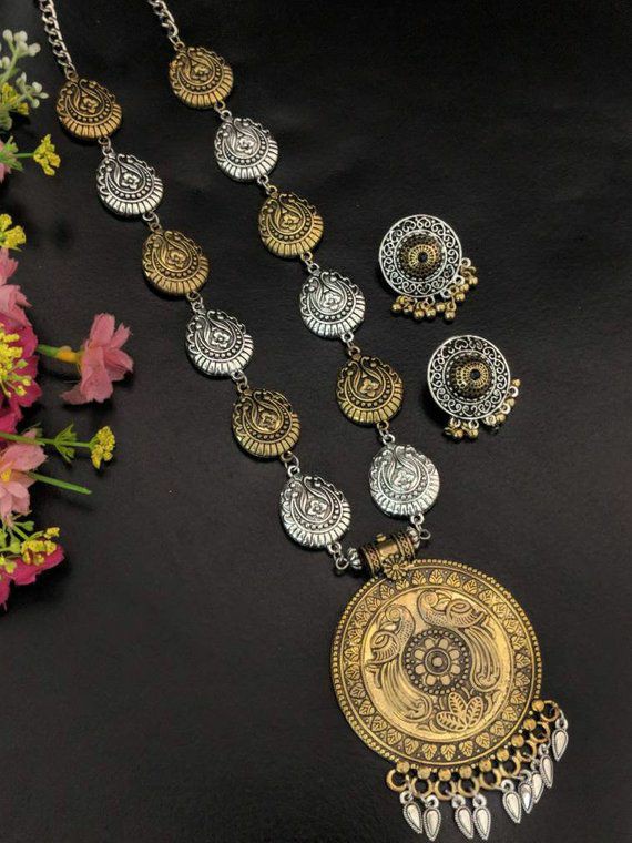 Designer silver long chains