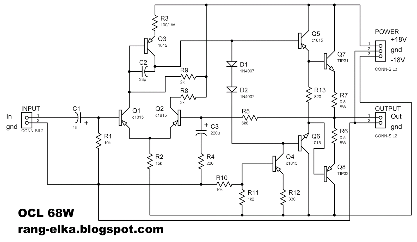 Ide 20 Skema Pcb Power 100 Watt Simple Dan Minimalis, Skema Pcb