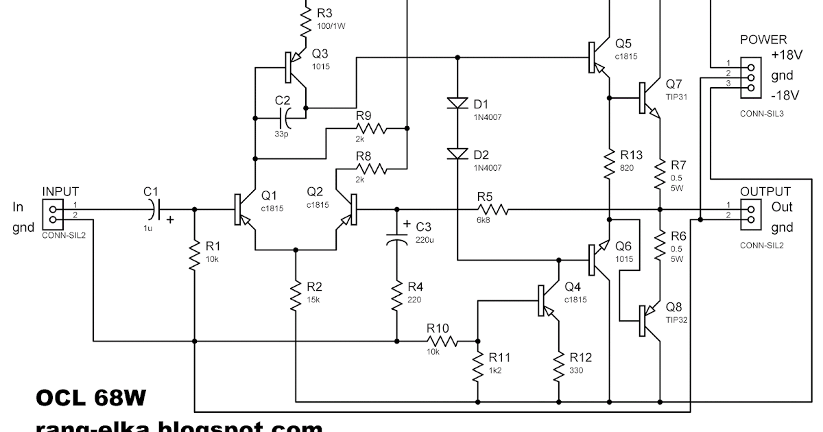 Baru 35 Rangkaian Pcb Power Amplifier Ocl 500 Watt Paling Modern Dan ...