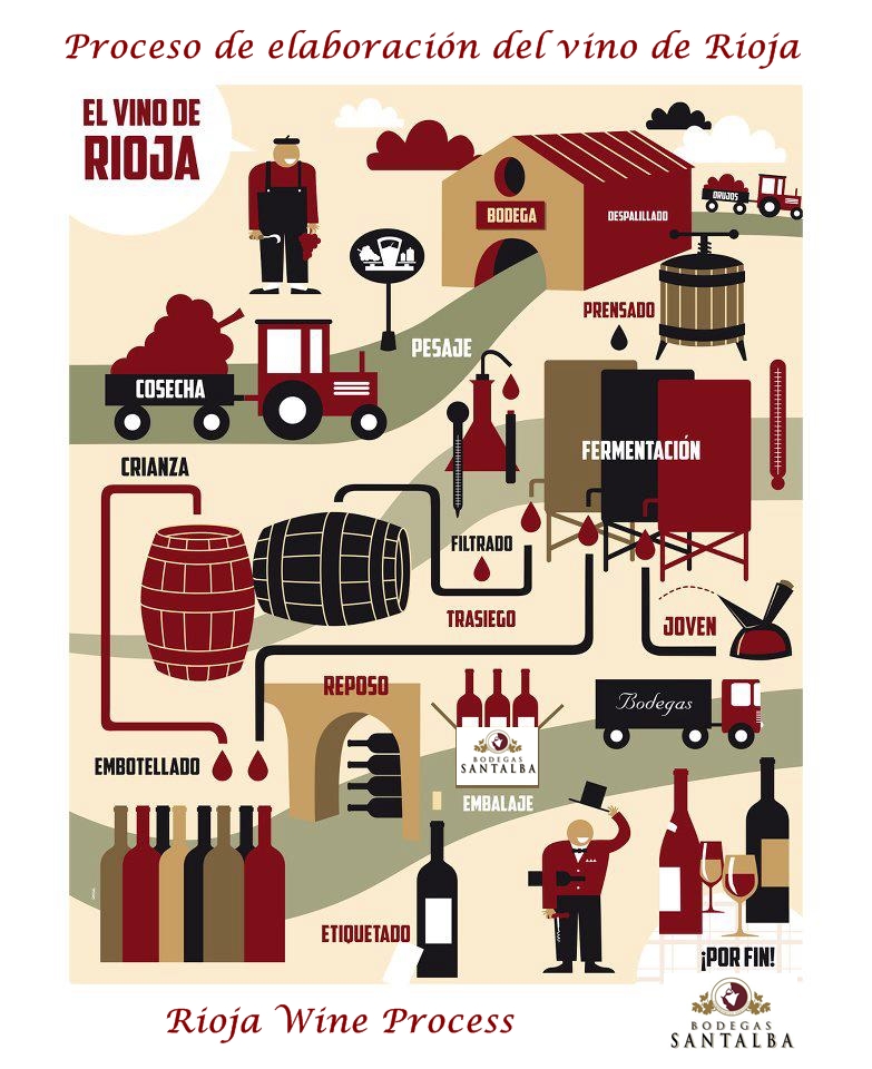SANTALBA: Vinos con corazón: Proceso de elaboración del vino de Rioja ...