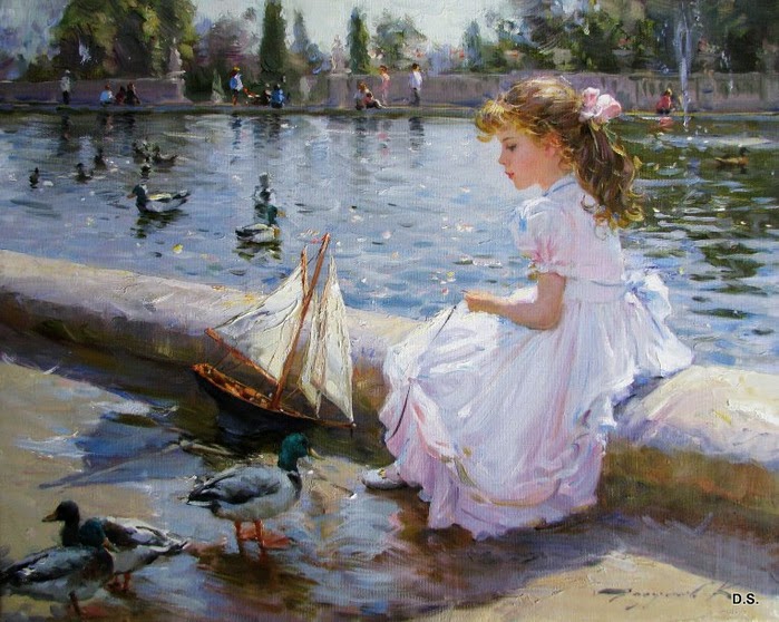 ByElisabethNL: Art: Beautiful impressionistic paintings by Konstantin ...