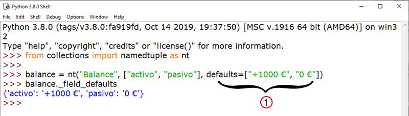 APRENDER A PROGRAMAR CON PYTHON: NAMEDTUPLES