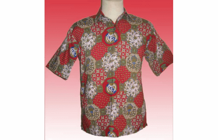 BAJU BATIK HEM BOLA ARSENAL - Toko Batik Jogja
