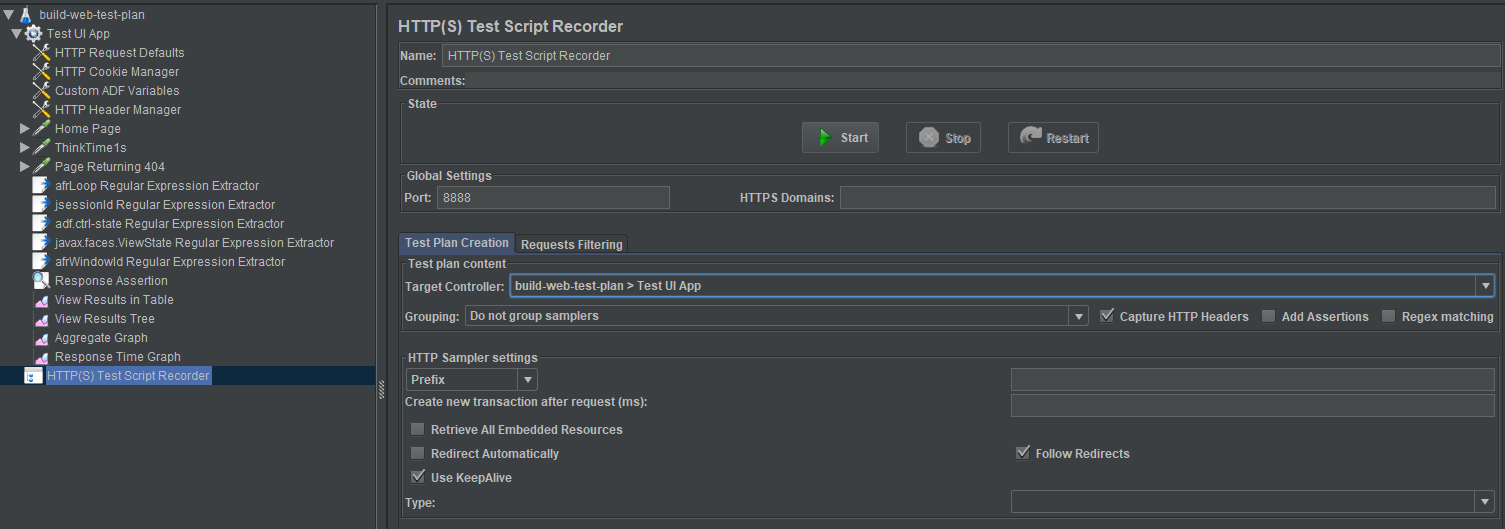 Working with JMeter for Load Testing Oracle ADF UI Application
