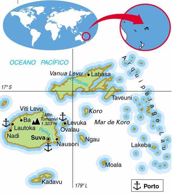 Mapas de Fiji