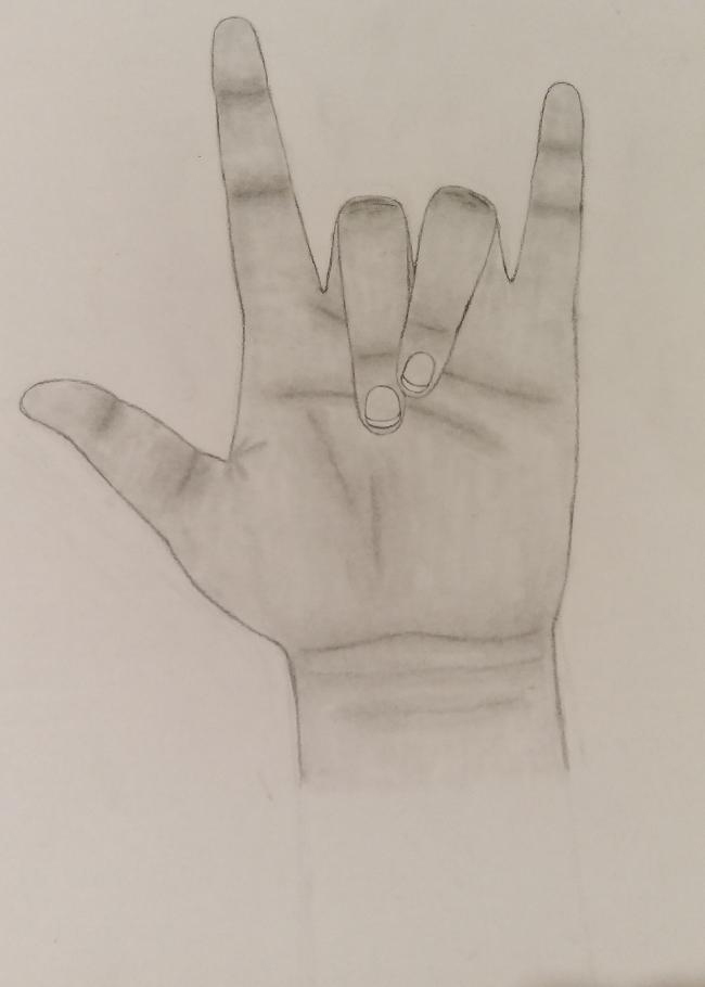 Výtvarka Svinov: Domácí škola - RUKA inspirace Eliškou