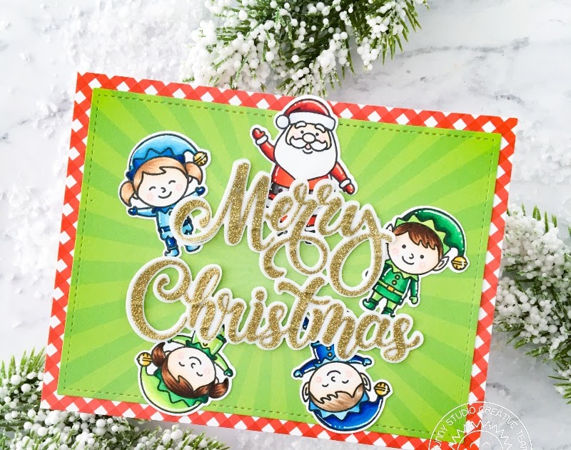 Sunny Studio: North Pole Card with Ashley