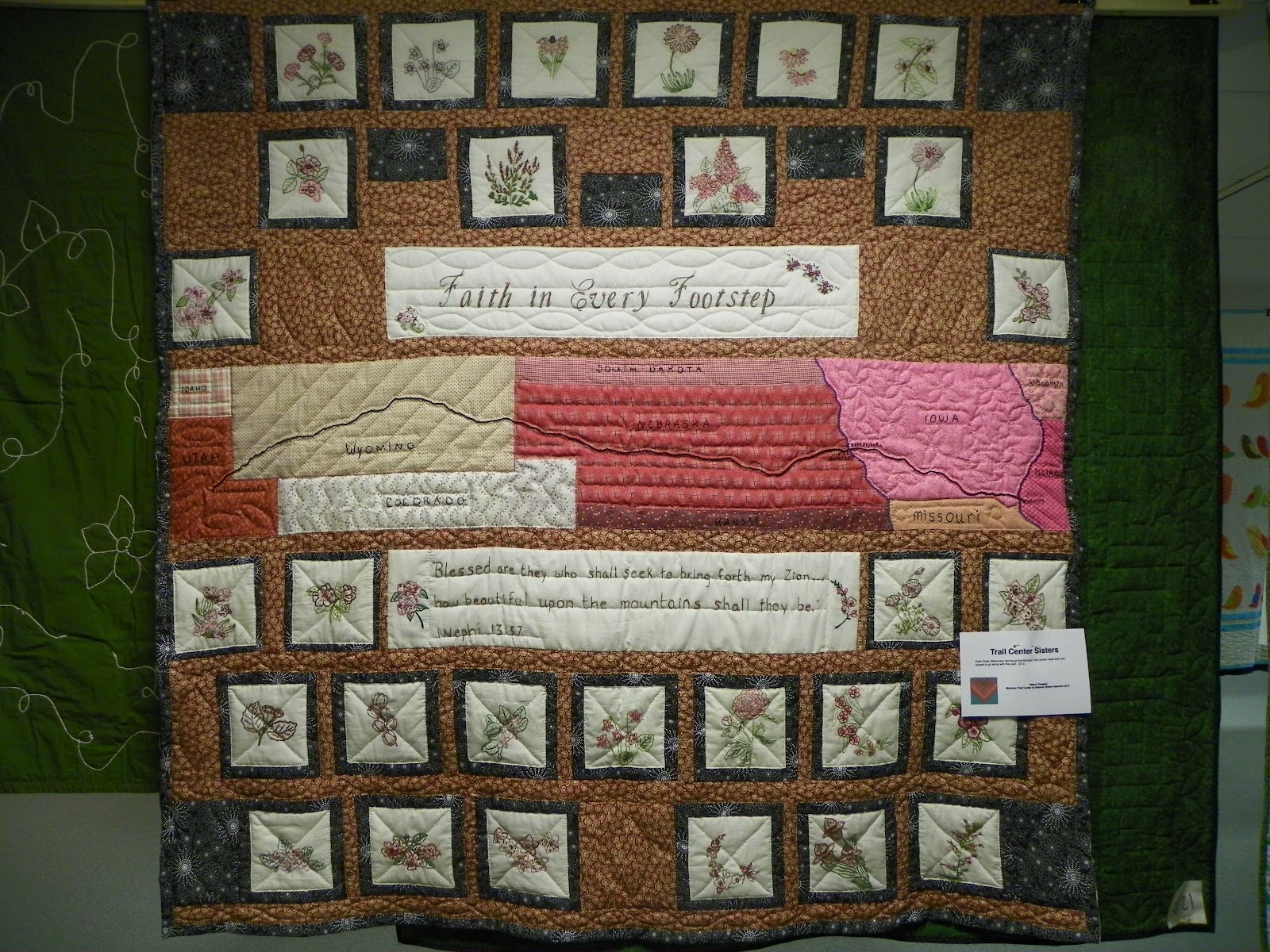 Mormon Pioneer Trails of Faith: Quilt Show at the Mormon Trail Center