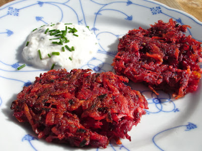 Rote Bete Puffer