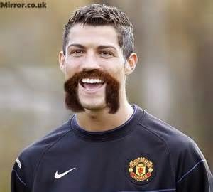 Sport Jokes: WHEN RONALDO HAS MOUSTACHE