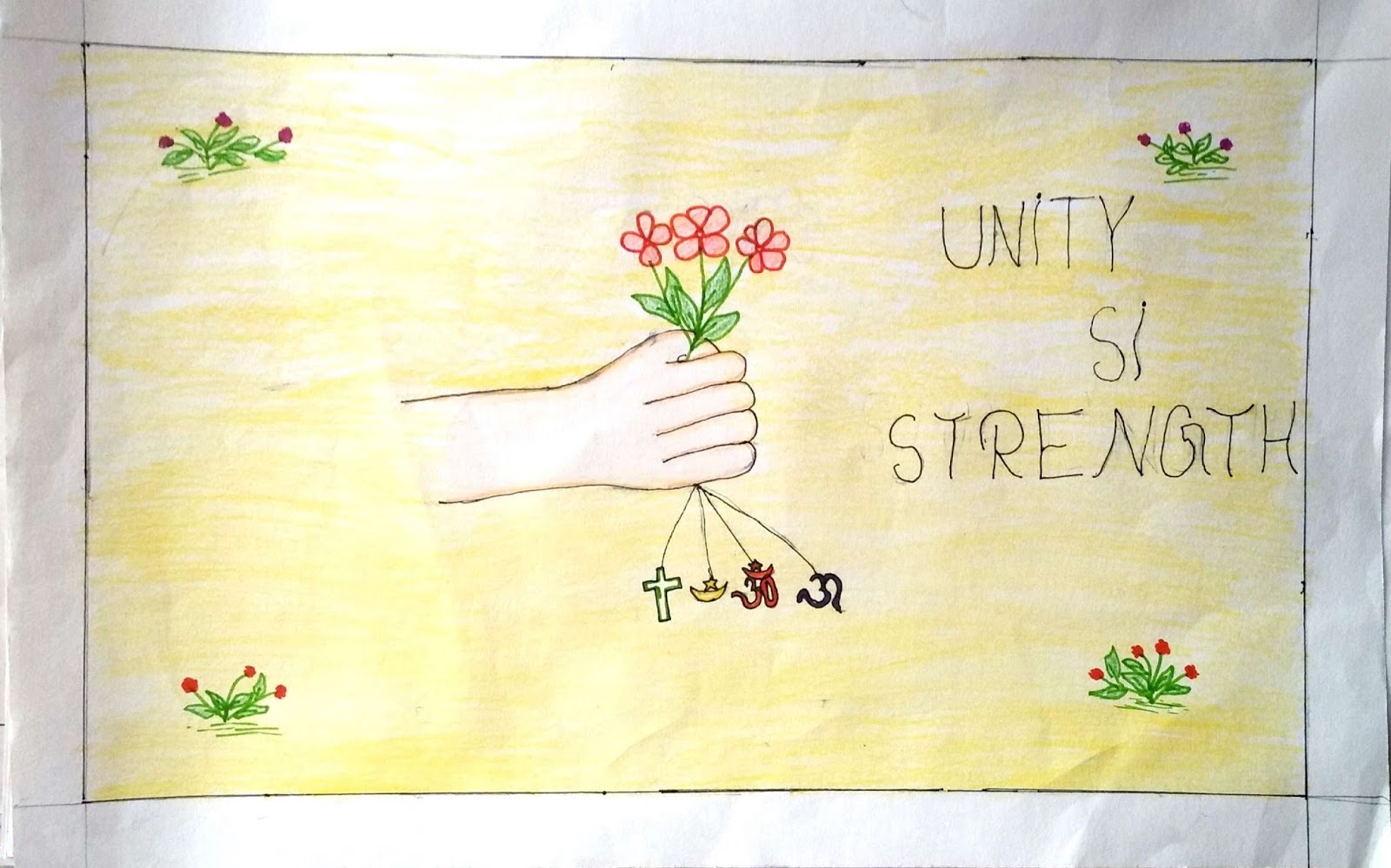 Slogan on Unity is strength | Slogan on Ekta Diwas | Paintings of Unity ...