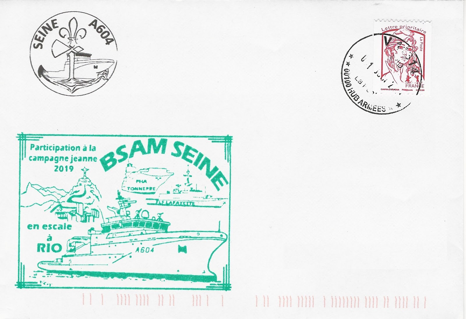 La Marcophilie Navale Envelopmer: BSAM SEINE A604 SPID V 11314 Sainte ...