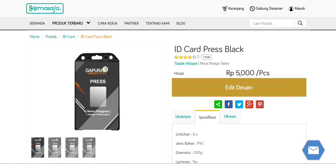 HIDAWA Blogger: Membuat Desain ID Card Online Dengan Mudah dan Praktis