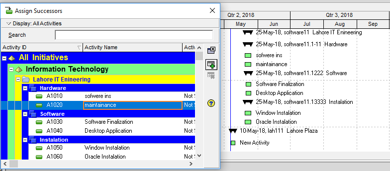 How to Add Successor and Predecessor In Primavera P6 ~ Oracle Primavera P6