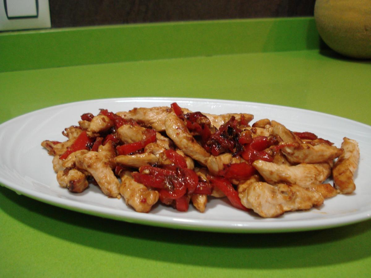 Las recetas de Inmita: POLLO CON PIMIENTOS
