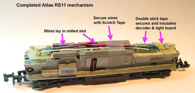 N Scale DCC Decoder Installs: TCS Z2 in an older Atlas RS11