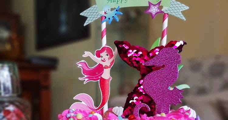 Sambutan birthday di kala PKP - Kek birthday bertema Mermaid