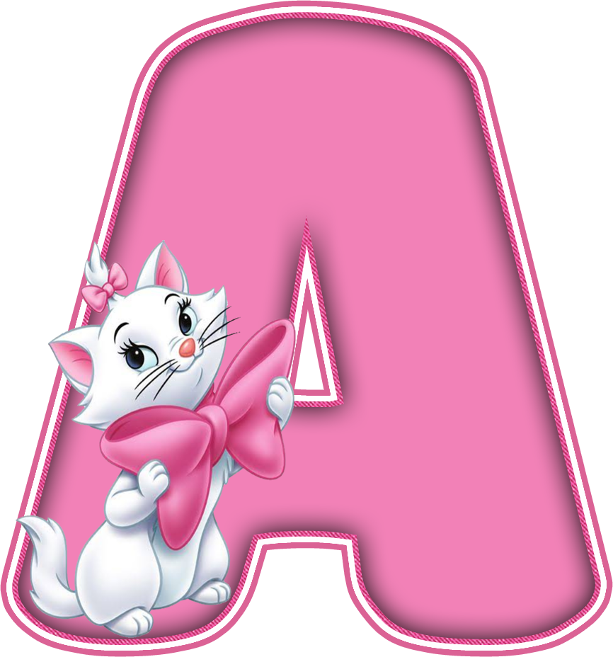 Alfabeto Decorativo: Alfabeto - Gatinha Marie 30 - PNG - Letras ...