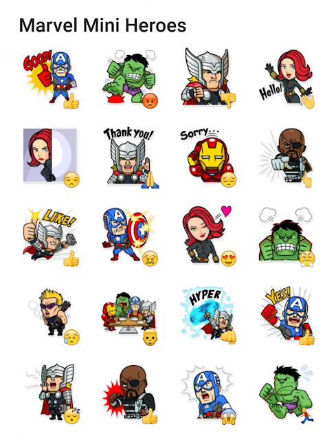 Telegram Stickers: Marvel Heroes